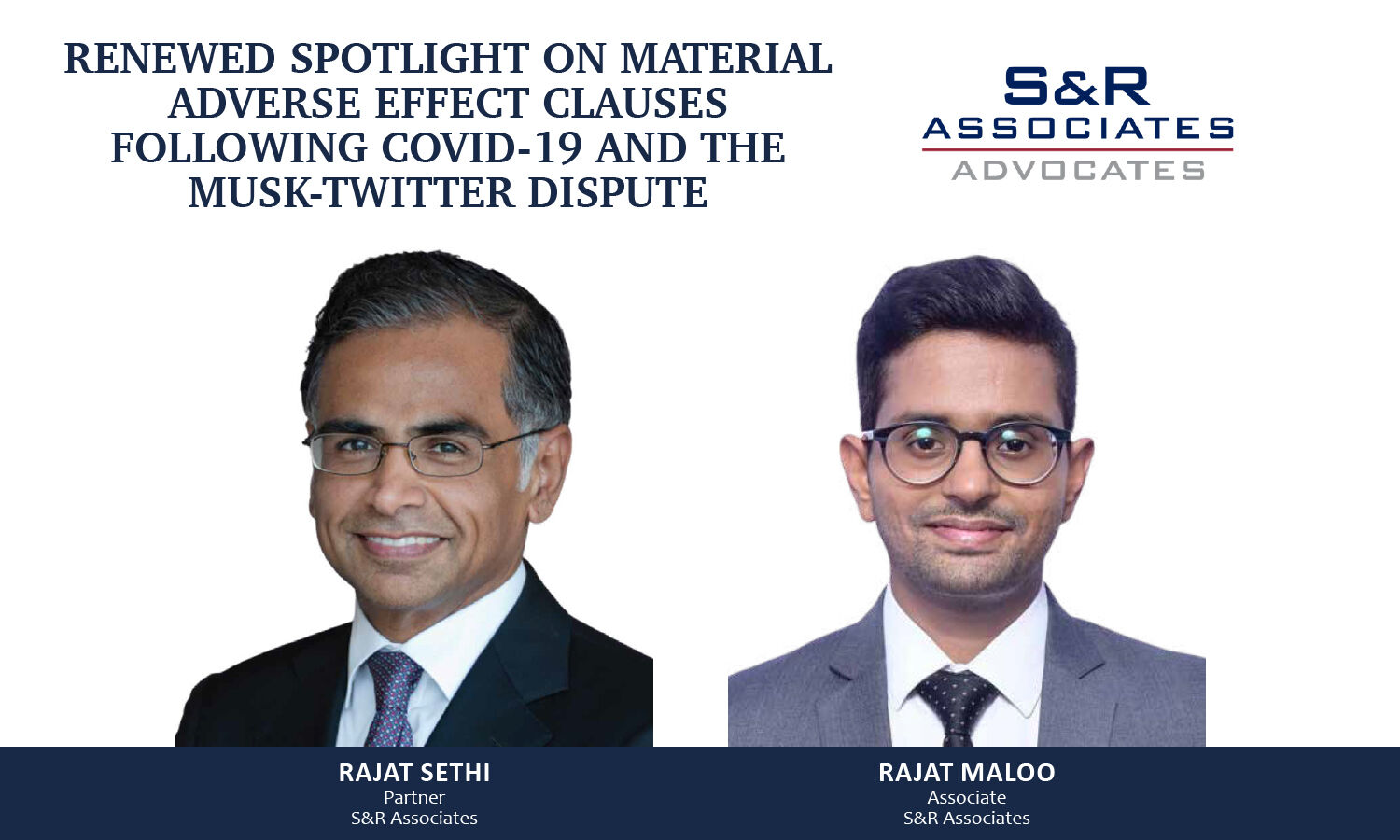 Renewed Spotlight on Material Adverse Effect Clauses following Covid-19 ...