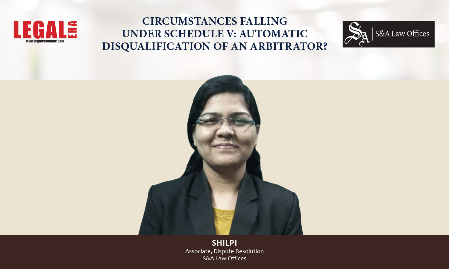 Circumstances Falling Under Schedule V: Automatic Disqualification of ...
