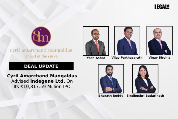 Cyril Amarchand Mangaldas Advised Indegene Ltd. On Its ₹10,817.59 ...