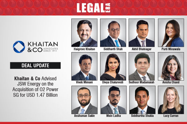 Khaitan & Co Advised JSW Energy On The Acquisition Of O2 Power SG For ...