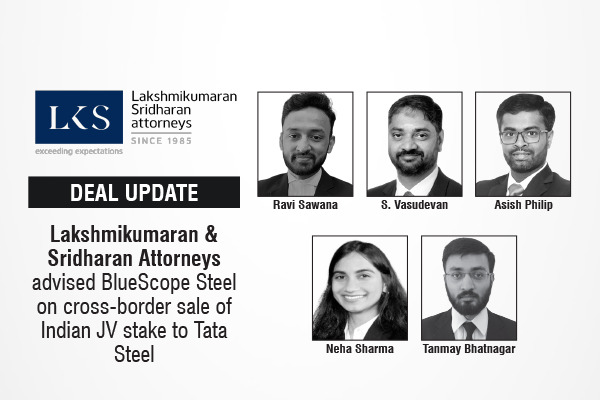 LKS Advised BlueScope Steel on Indian JV Sale to Tata Steel