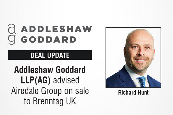 Addleshaw Goddard LLP (AG) Advised Airedale Group On Sale To Brenntag UK