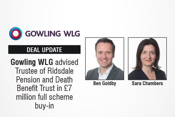 Gowling WLG Advised Trustee Of Ridsdale Pension And Death Benefit Trust ...